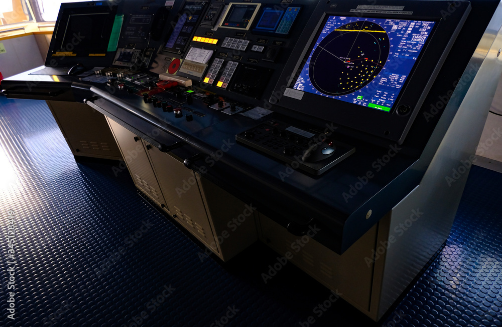 Radar panel on the bridge Stock Photo | Adobe Stock