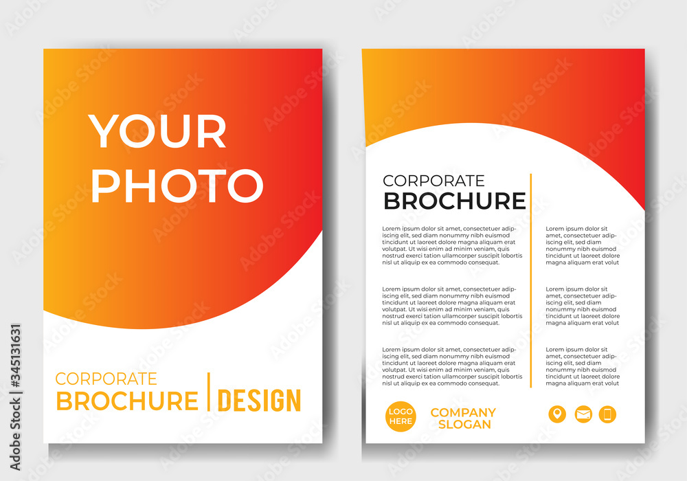 full colour design poster template for advertising and promotion Stock ...