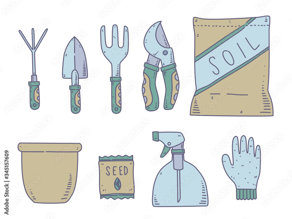 The planting tool for farmer to growth plants and tree for earth day or ...