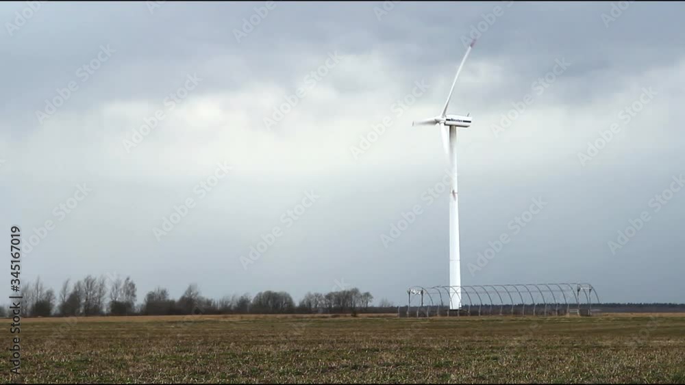 Wind turbine generator wind energy plant power turbine. Wind power ...