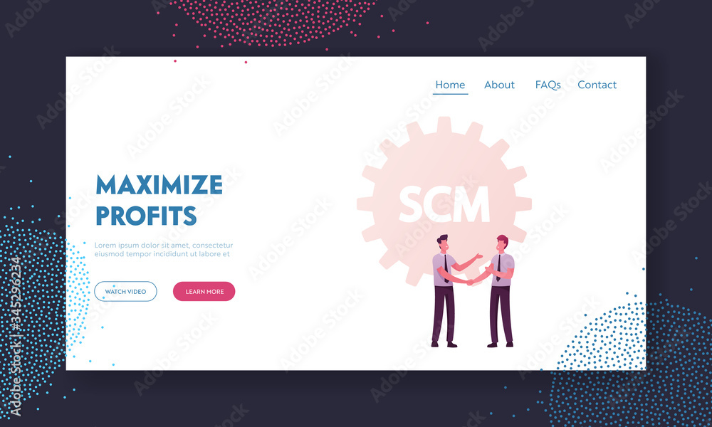 Scm, Supply Chain Management and Business Strategy Landing Page ...