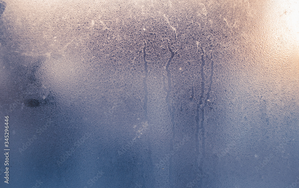 Foggy window, blue tinted background texture Stock Photo | Adobe Stock