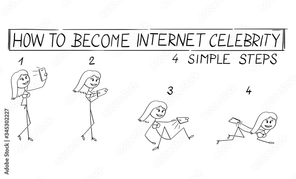 Vector cartoon stick figure drawing conceptual illustration of sexy ...