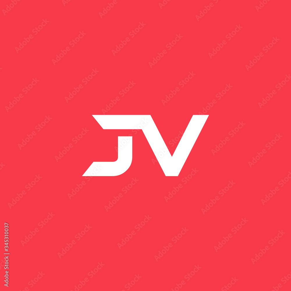abstract JV logo . letter JV logo design . clean and modern style ...