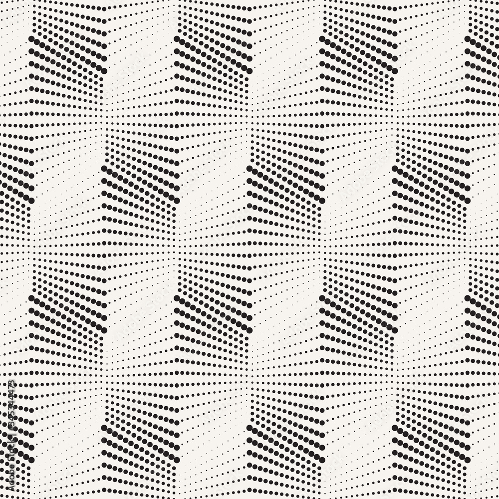 Geometric vector pattern, repeating dotted spot linear on square shape ...