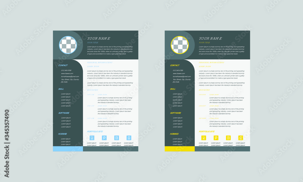 Minimal Personal CV Resume, Corporate Lookup, Cover letter business ...