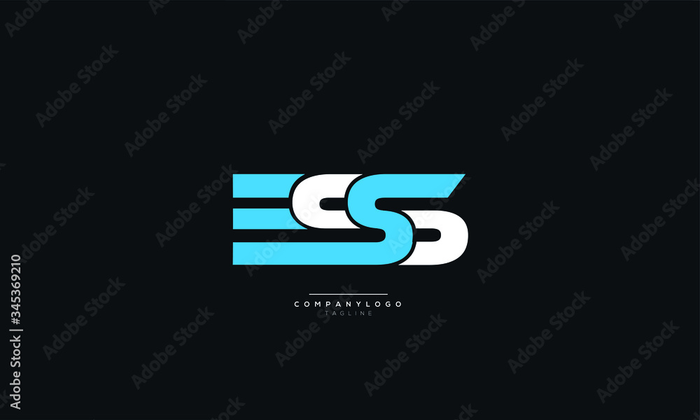 ESS Letter Logo Design Icon Vector Symbol Stock Vector | Adobe Stock
