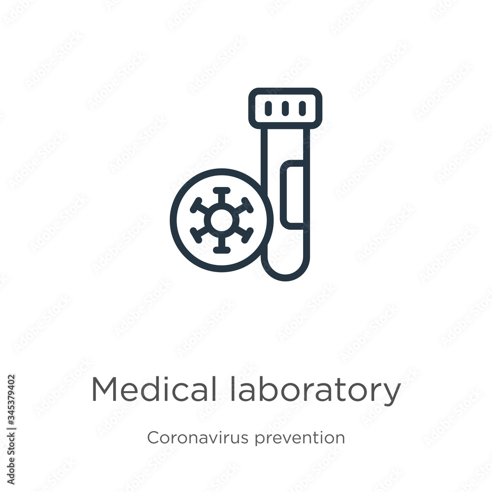 Vecteur Stock Medical laboratory icon. Thin linear medical laboratory ...