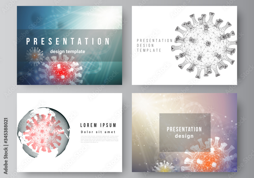 Vector layout of the presentation slides design business templates ...