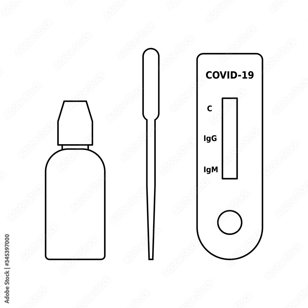 Coronavirus detection one step test kit. Fast Covid 19 diagnostic test ...