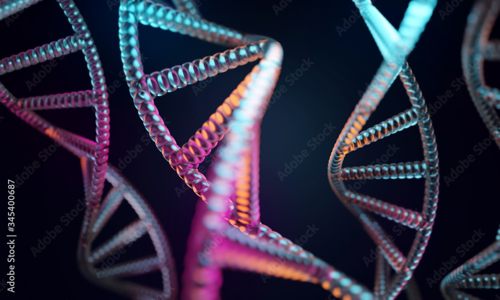 healthy medical research concept, science laboratory human genes genome ...