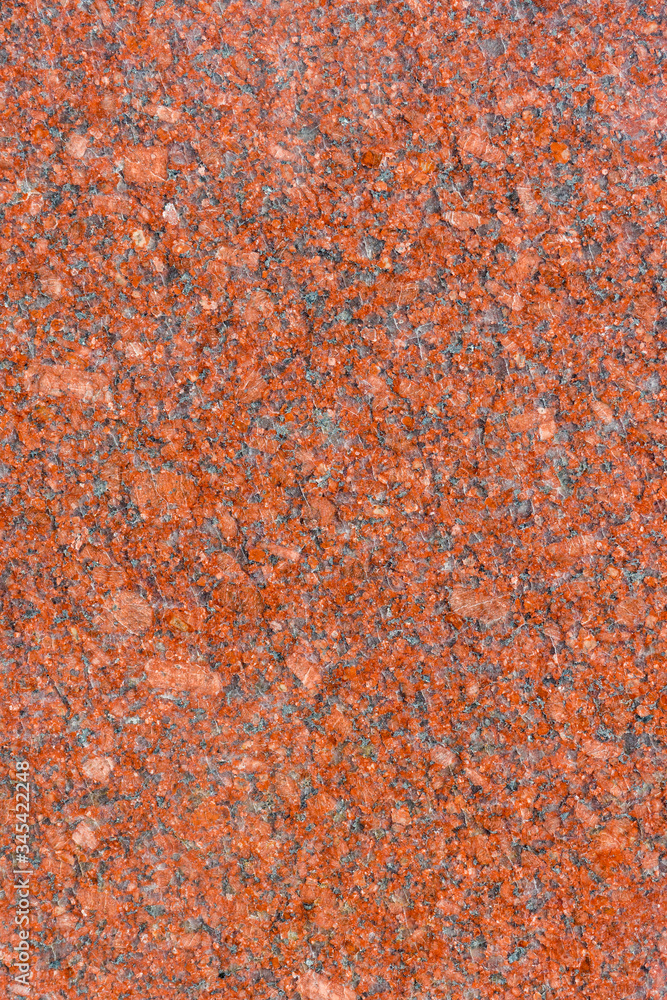 Imperial Red granite - natural drawing of stone surface of rich red ...