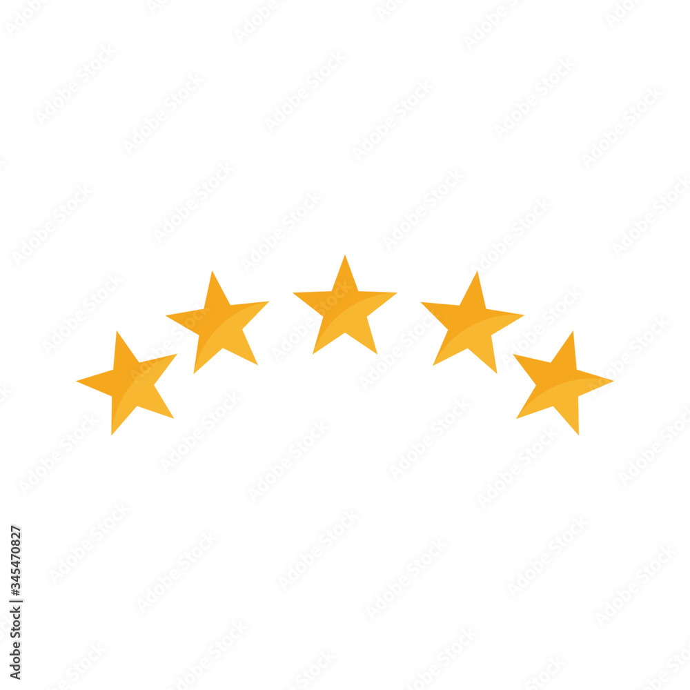5 star icon vector to best vote Stock Vector | Adobe Stock