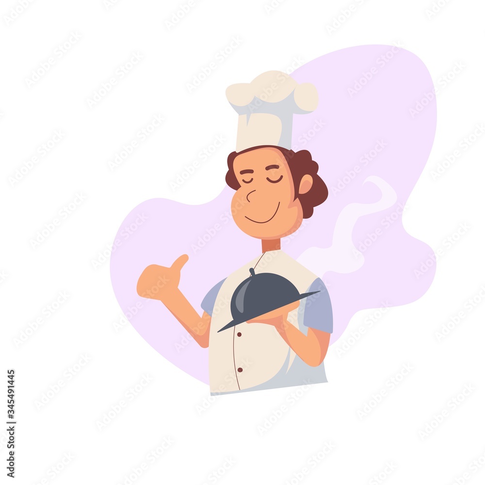 cartoon cook chef illustration, restaurant cook chef hat and cook ...