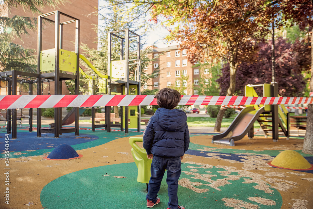 healthy little kids with face mask during coronavirus covid 19 pandemic ...