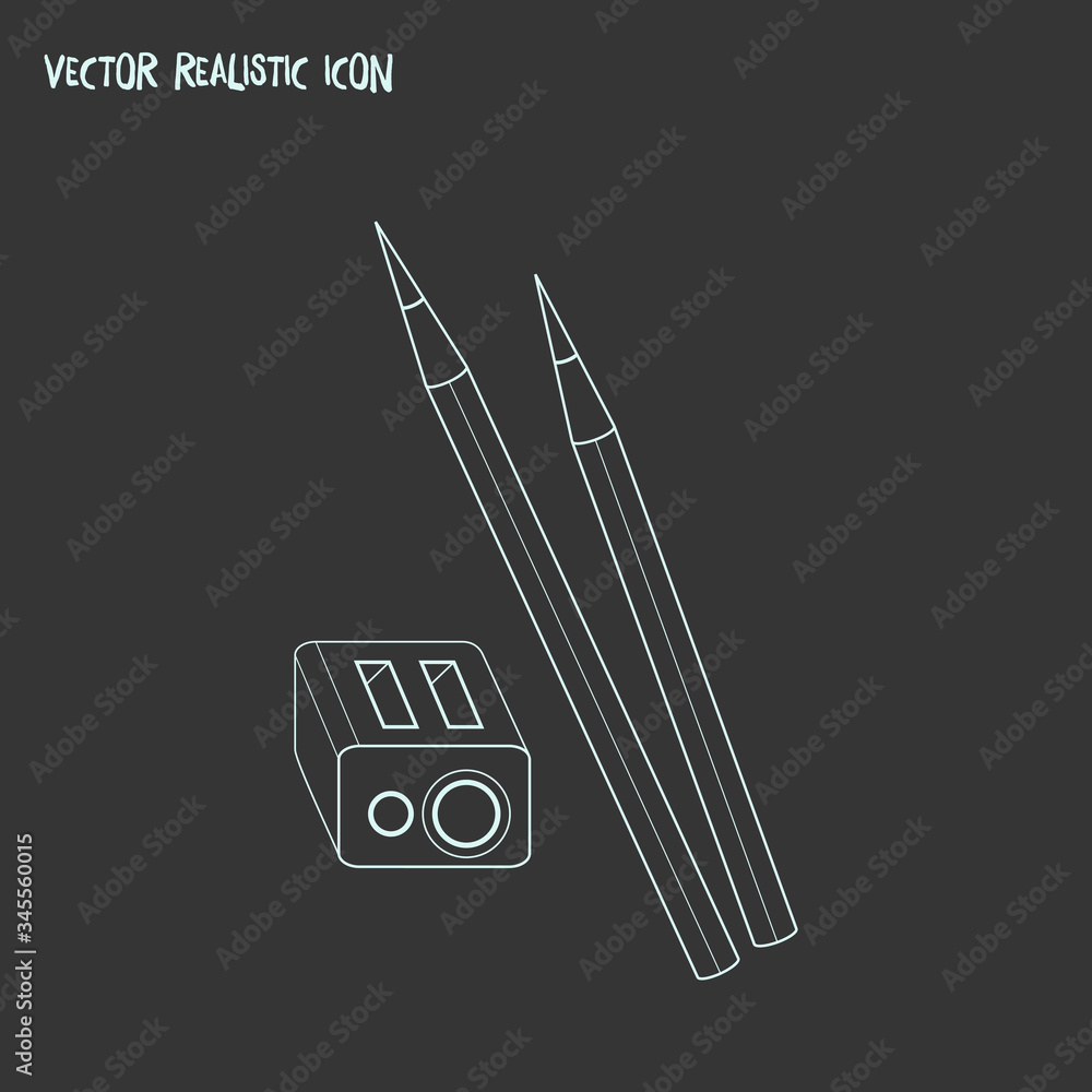 Eye pen icon line element. Vector illustration of eye pen icon line ...