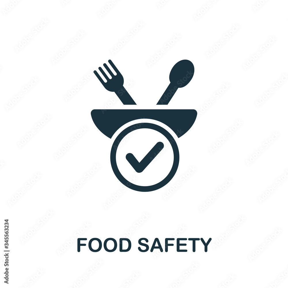 Food Safety icon from organic farming collection. Simple line Food ...