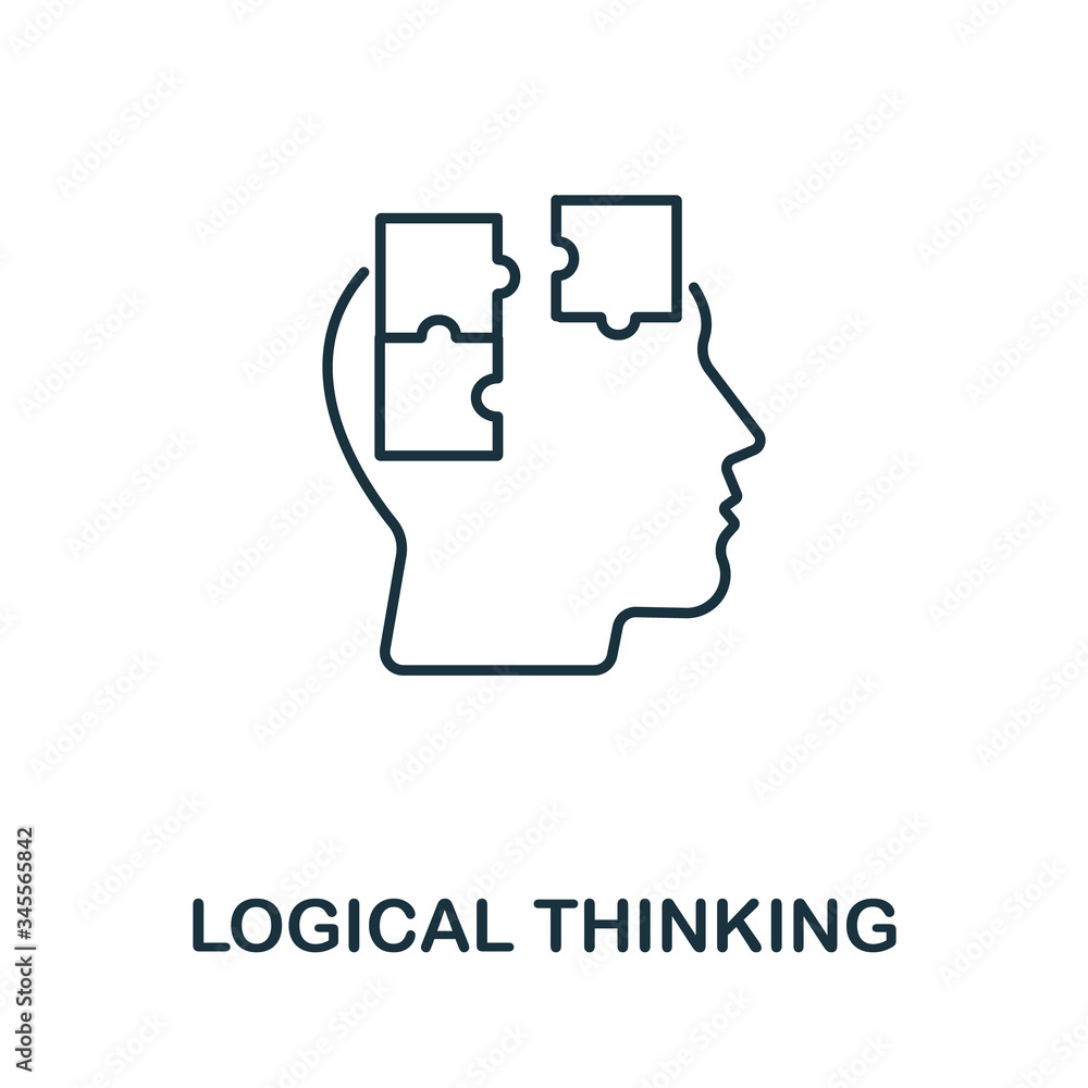 Logical Thinking icon from personality collection. Simple line Logical ...