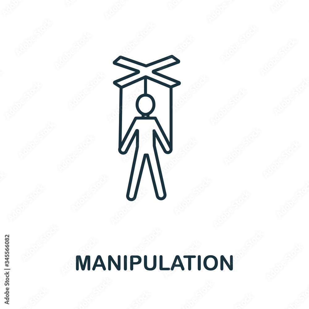 Manipulation icon from personality collection. Simple line Manipulation ...