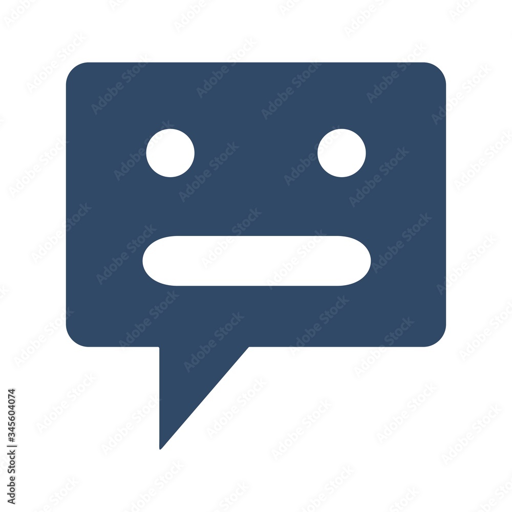 Chatbot icon in trendy flat style. Artificial intelligence sign. Stock ...