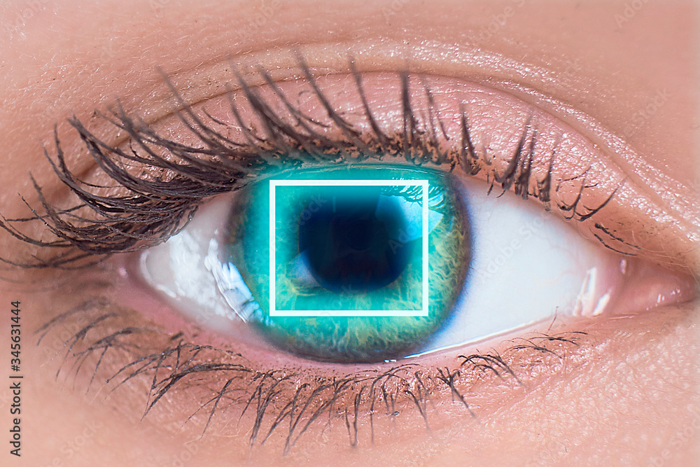 Concept of eyesight verification, diagnosis, disease and clinical ...