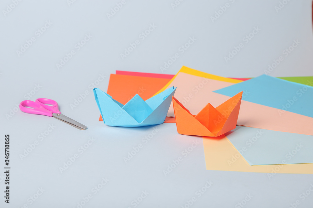 Step by step photo instruction. How to make origami paper boat. DIY for ...
