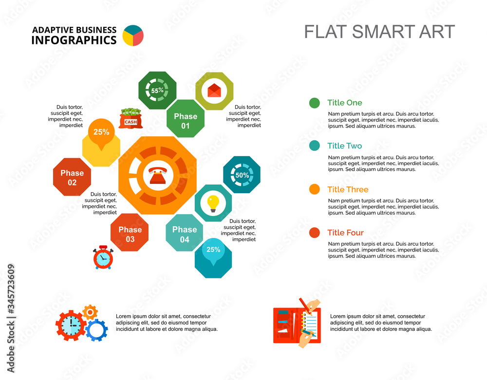 Cycle Diagram Percentage Chart Graph Layout Creative Concept For Infographics Presentation