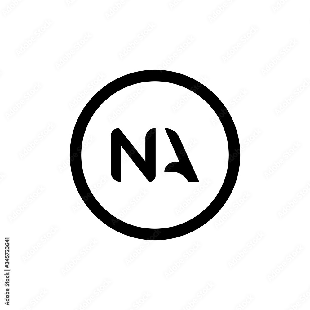 Initial Letter NA Logo Design Vector Template. Creative Abstract NA ...