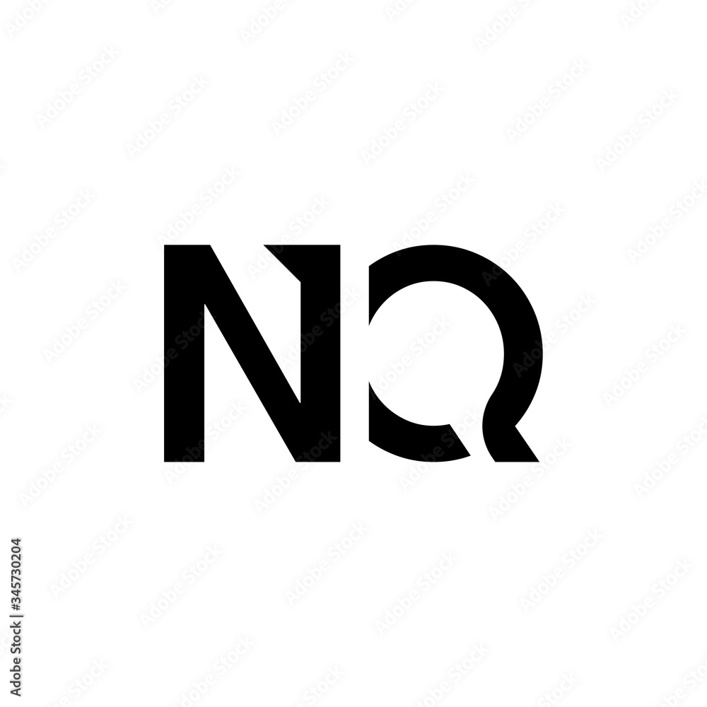 Initial Letter NQ Logo Design Vector Template. Creative Abstract NQ ...