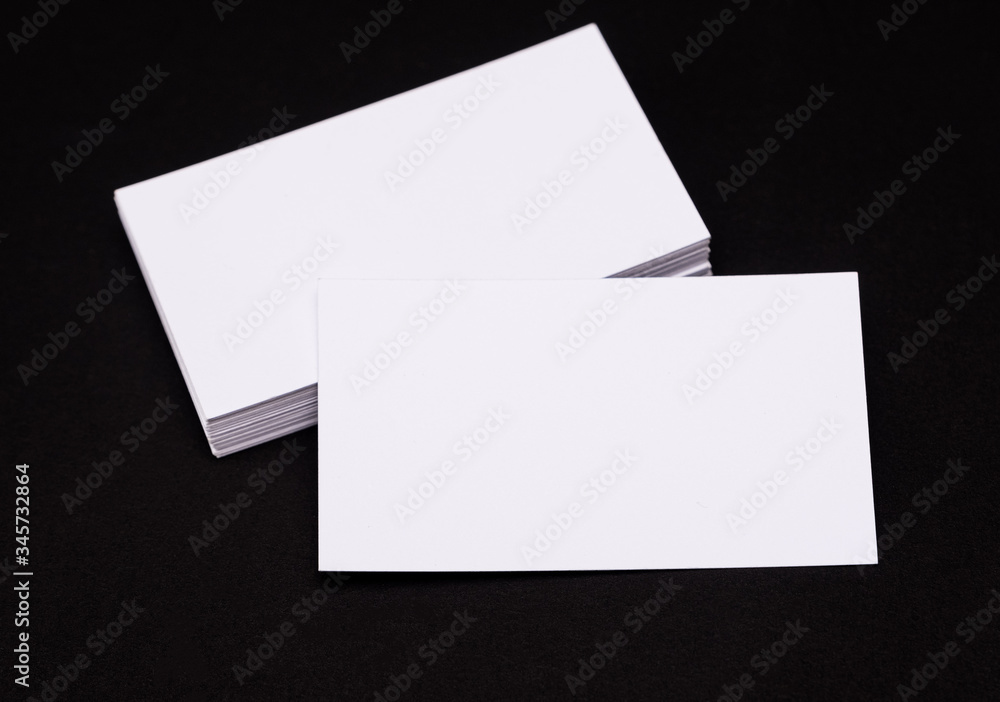 Empty visiting cards for mock-up Stock Photo | Adobe Stock