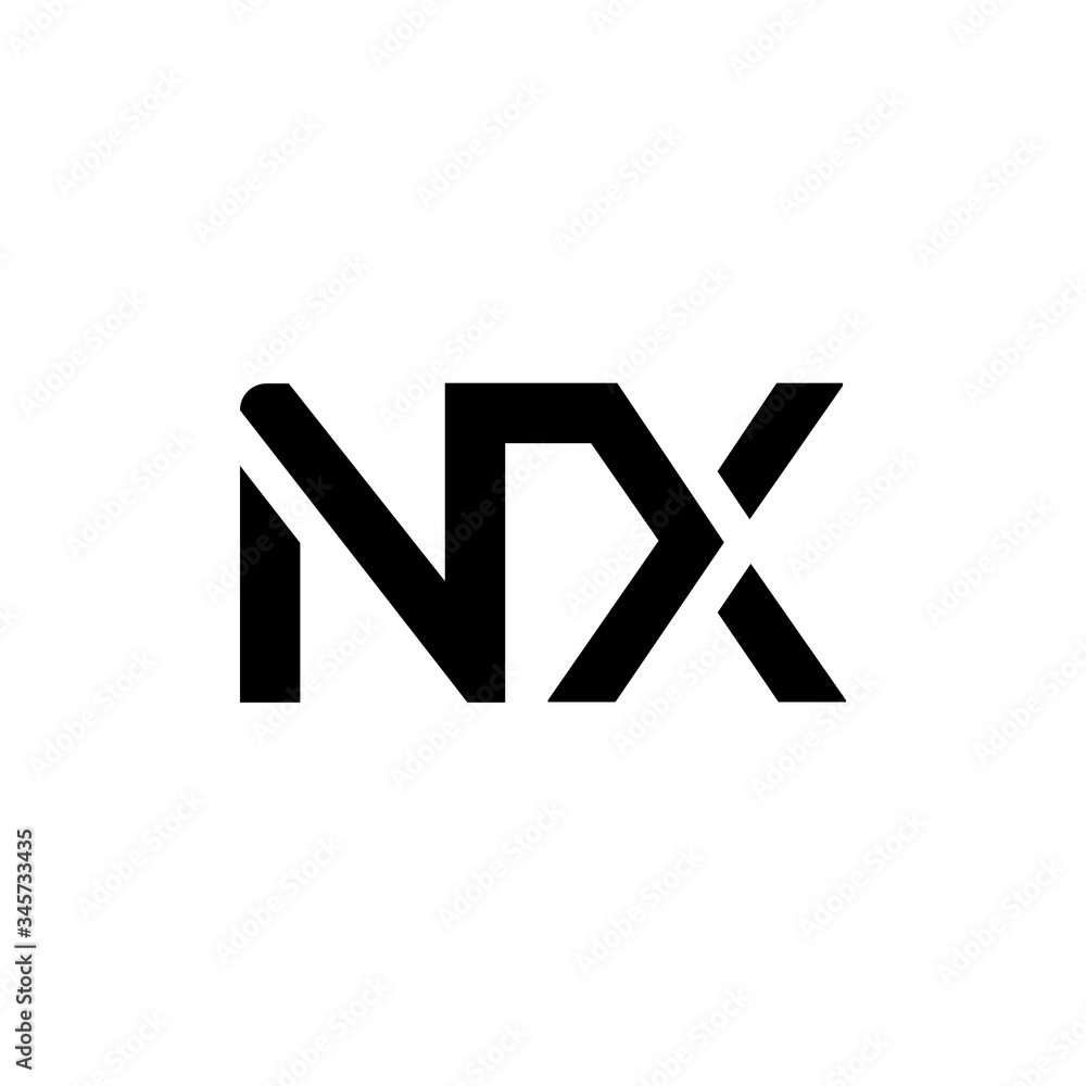 Initial Letter NX Logo Design Vector Template. Creative Abstract NX ...
