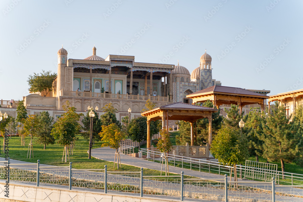 The tomb of the first president Islam Karimov in Uzbekistan, Samarkand ...