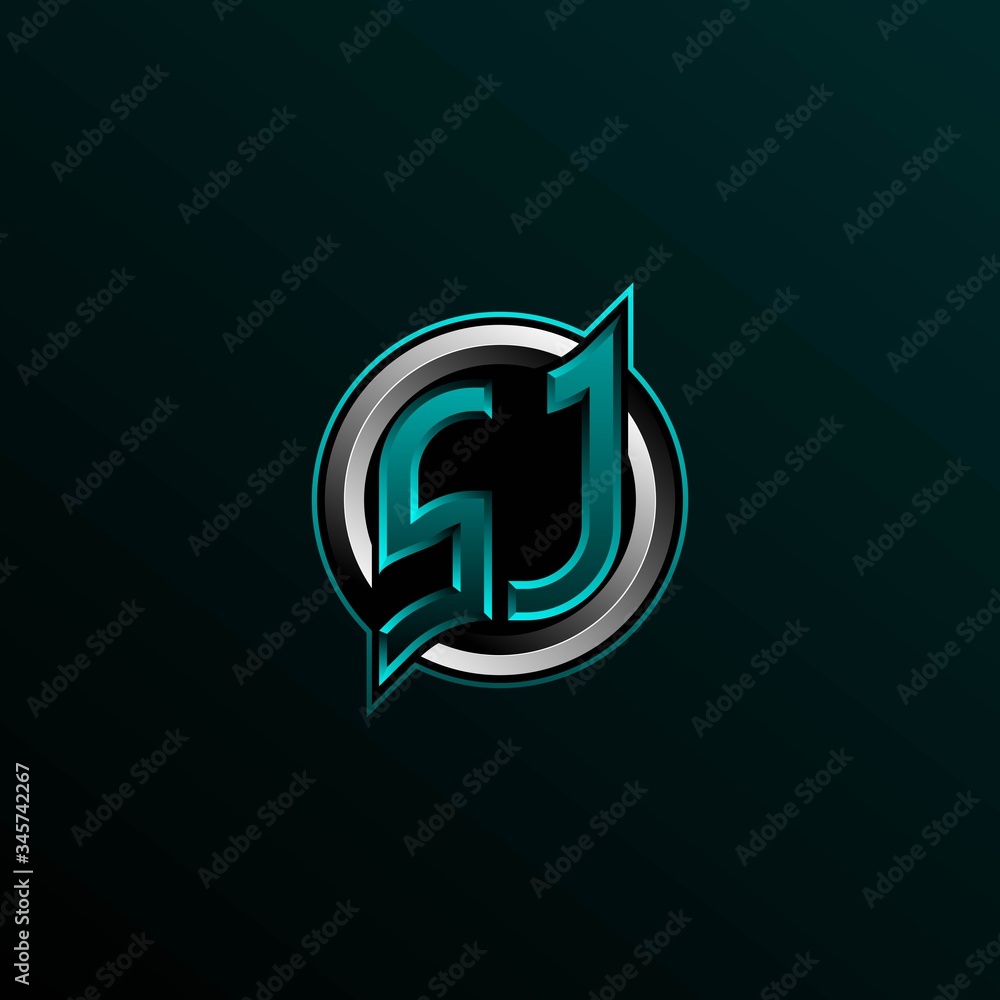 Initial SJ logo design, Initial SJ logo design with Circle style, Logo ...