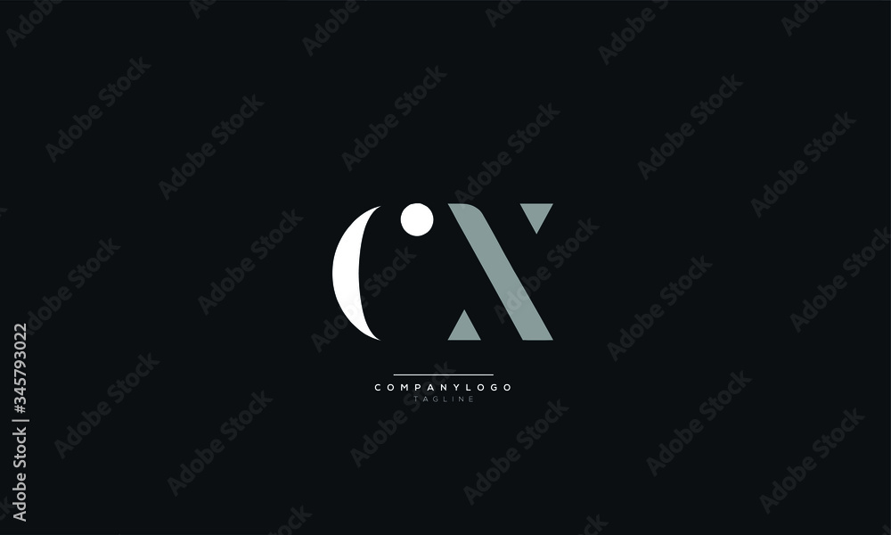 CX Letter Logo Design Icon Vector Symbol Stock Vector | Adobe Stock