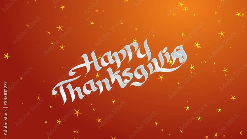 cheerful thanksgiving script with white words written with classical ...