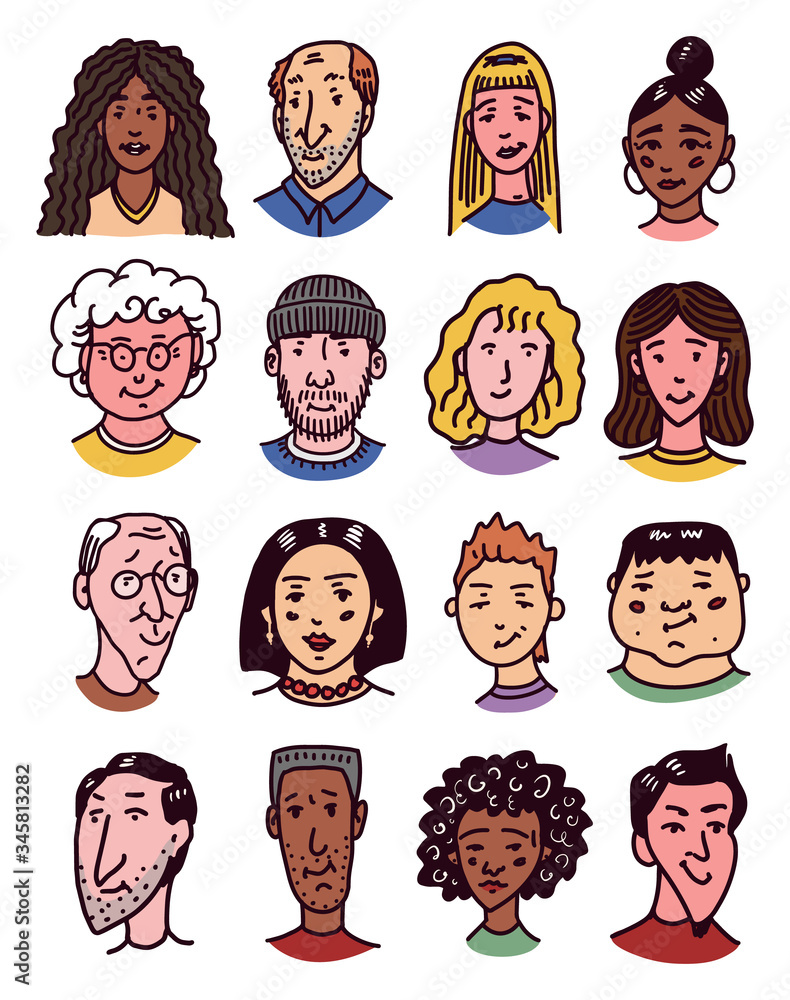 People Faces Clip Art