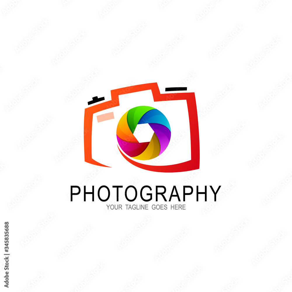 Camera logo, Vector logo for photographer, Stock Vector | Adobe Stock
