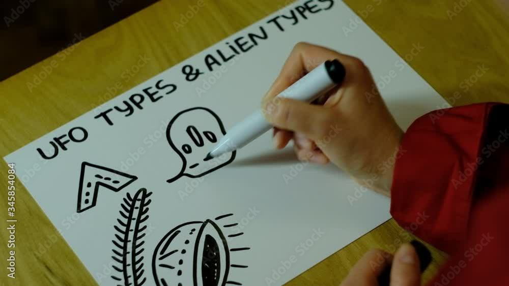 classification of extraterrestrial life forms and their aircraft Stock ...