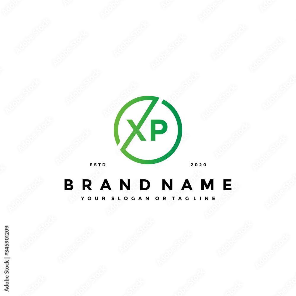 letter XP logo design vector Stock Vector | Adobe Stock