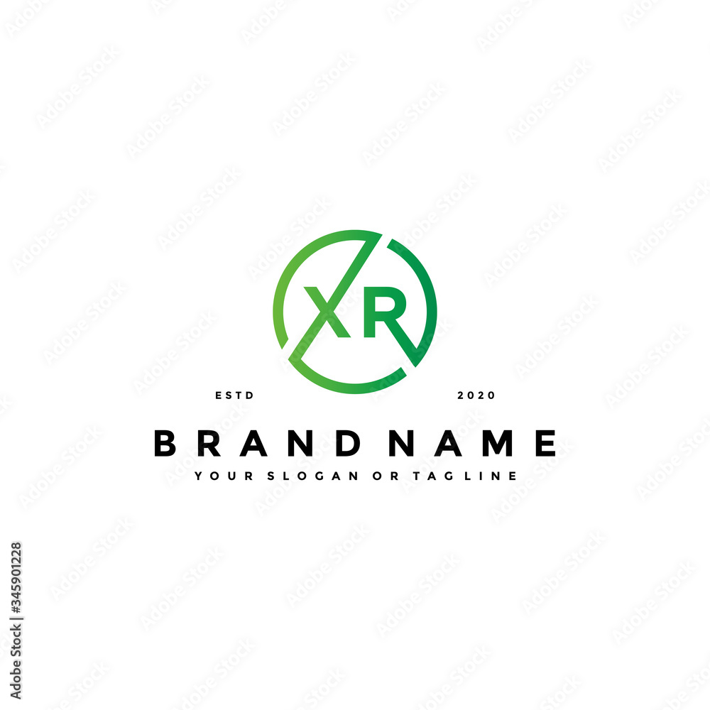 letter XR logo design vector Stock Vector | Adobe Stock