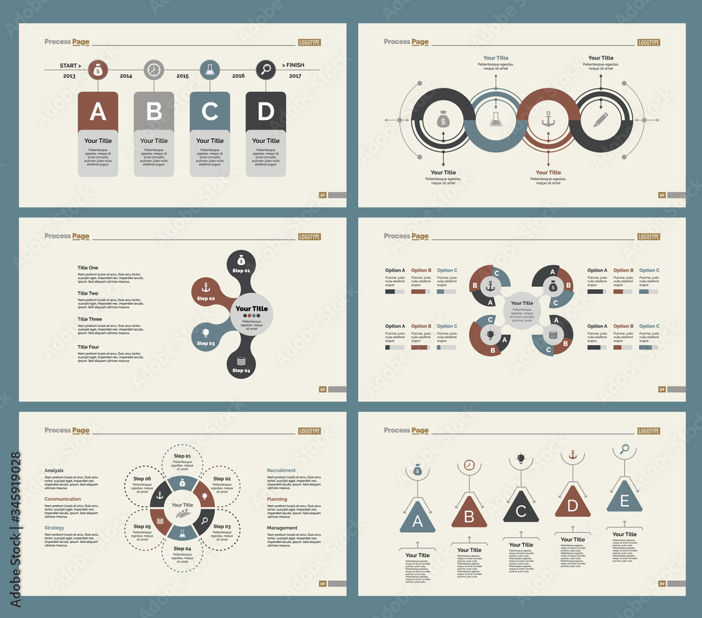 Infographic design set can be used for workflow layout, diagram, annual ...