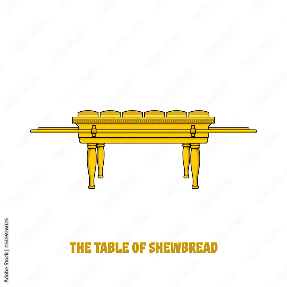 Offer bread table in the tabernacle and temple of Solomon. A ritual ...