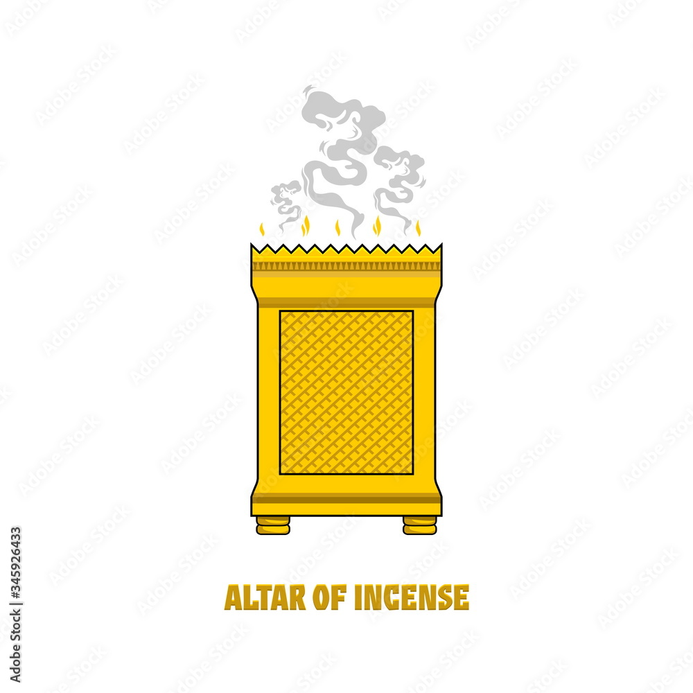 The altar of incense, installed in the tabernacle and temple of Solomon ...