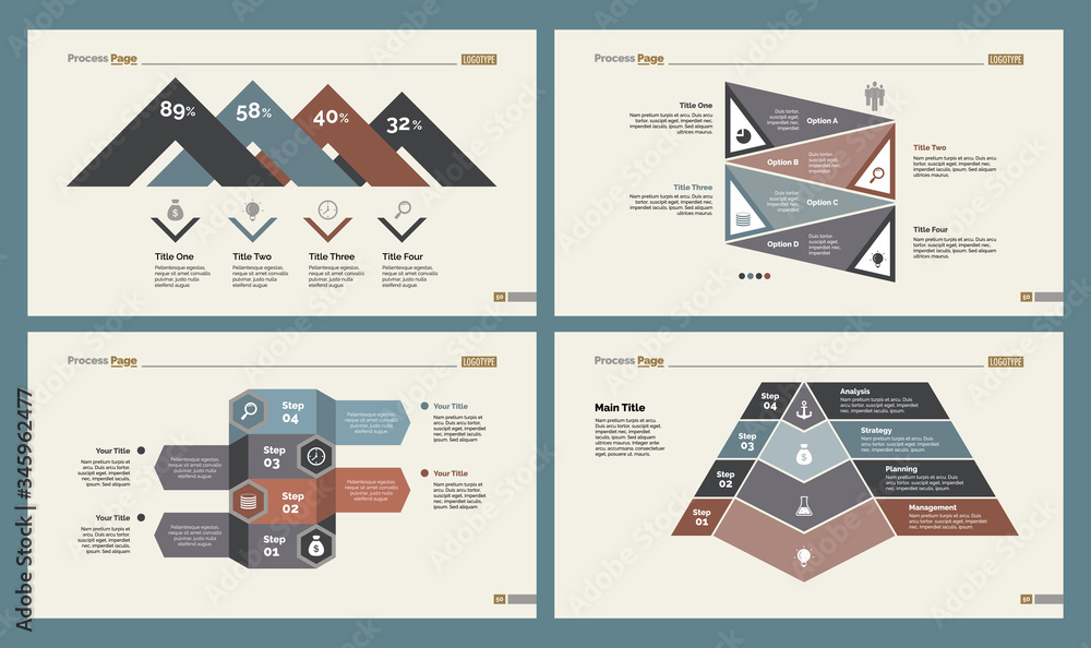 Infographic design set can be used for workflow layout, diagram, annual ...
