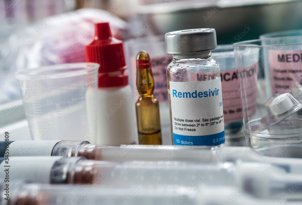 Medication prepared for people affected by Covid-19, Remdesivir is a ...