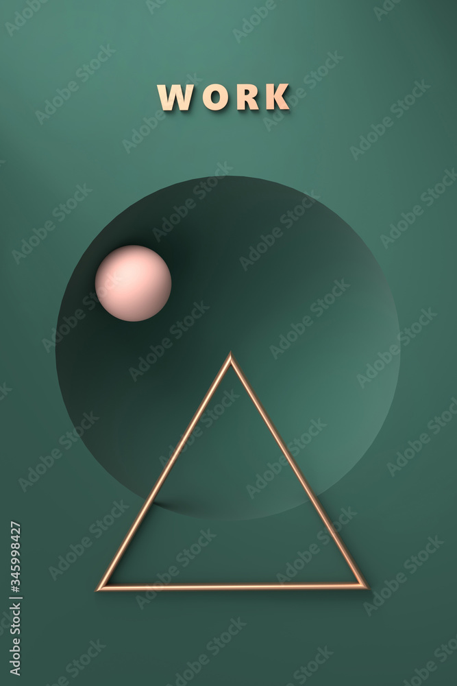 3d minimal conceptual image of looping cycle of days, wheel of life ...