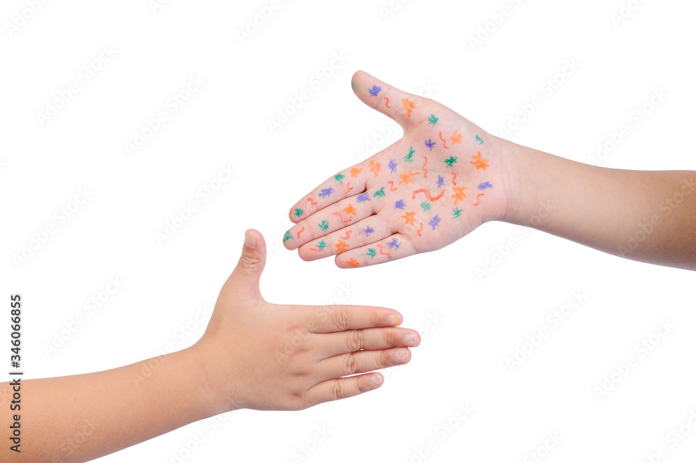 Germs And Bacteria On Hands