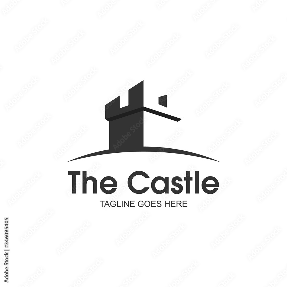 castle logo design, palace logo, fortress logo Stock Vector | Adobe Stock