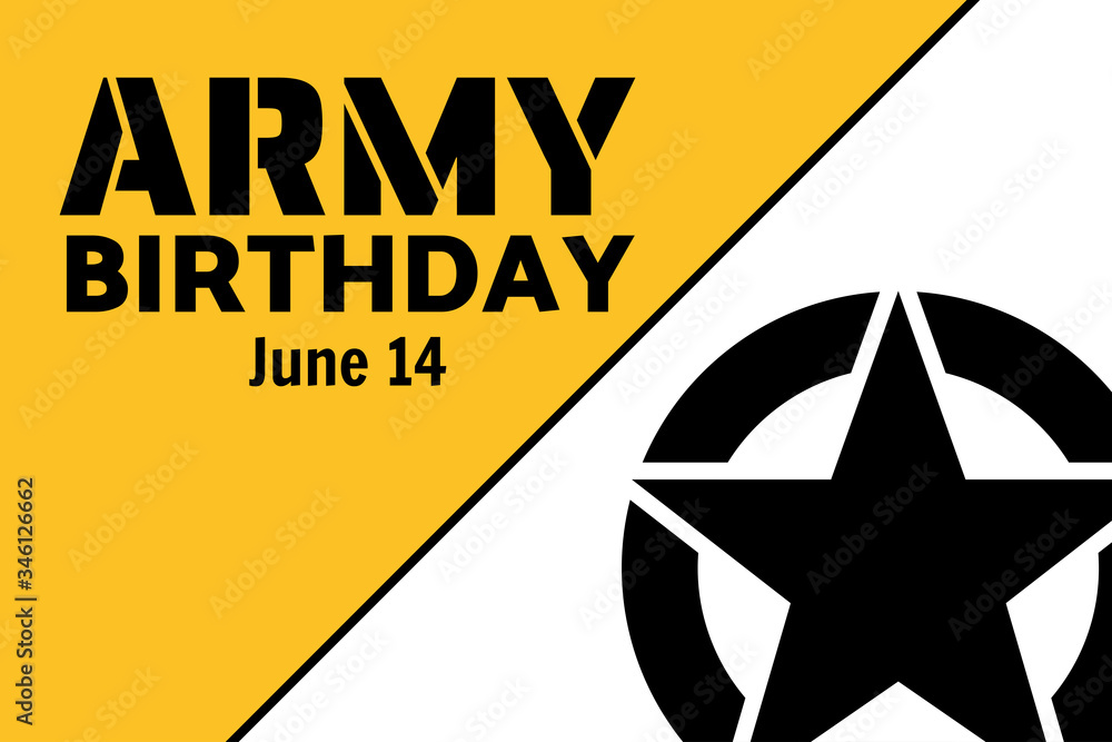 U.S. Army Birthdays. Holiday concept. Template for background, banner ...