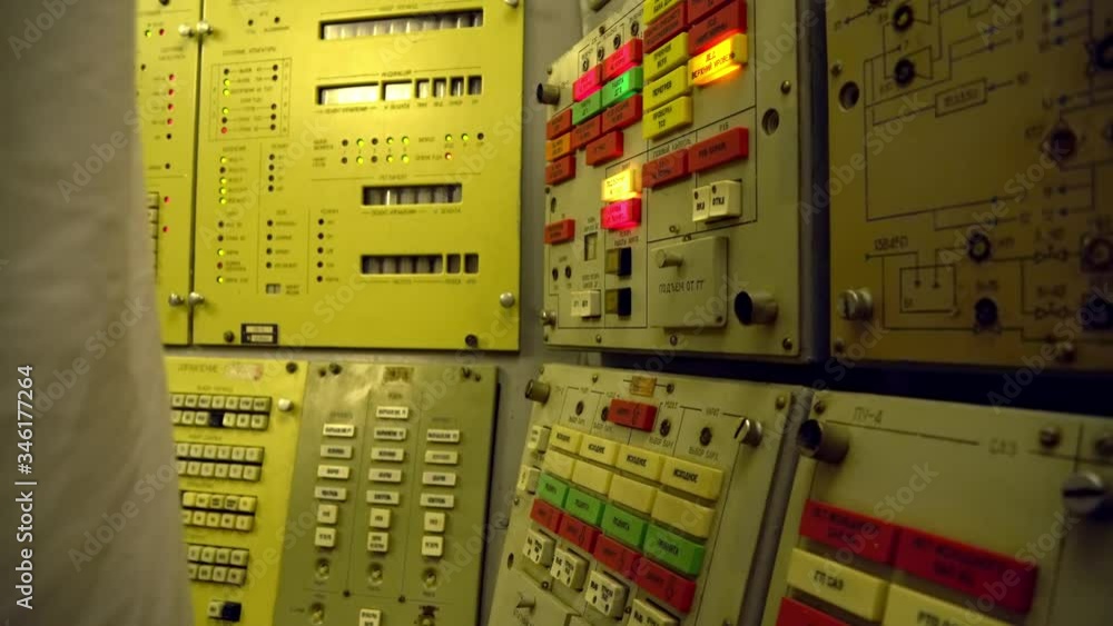 soviet control panel for launching intercontinental ballistic missiles ...